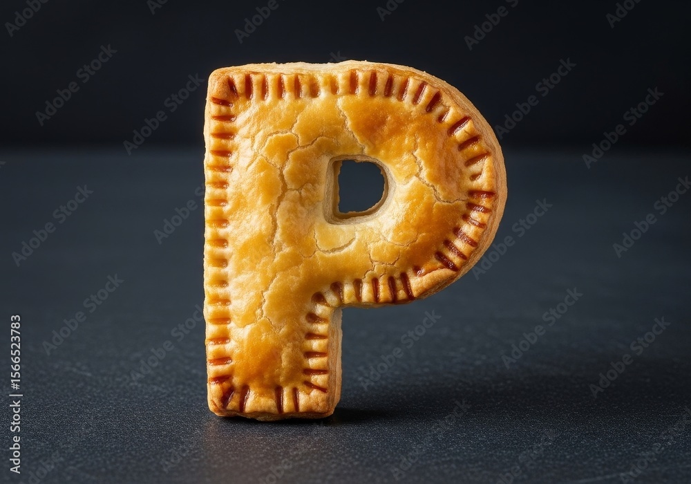 Pastry Letter P: Delicious Alphabet Bake - A golden-brown pie crust ...