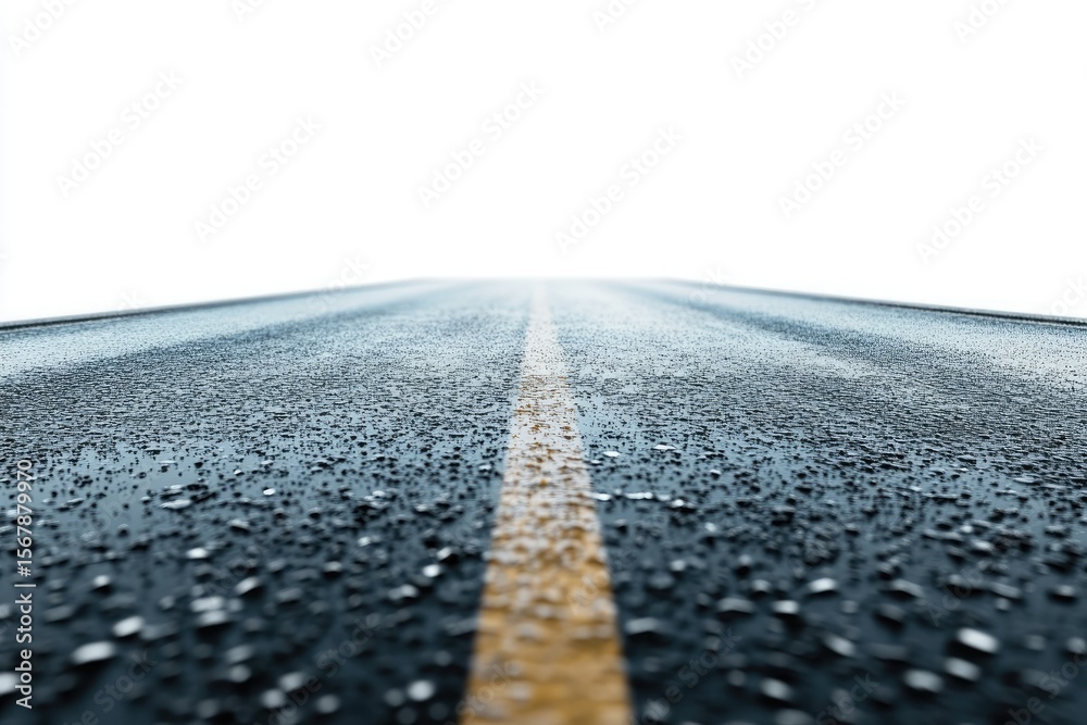 Ultra Hd Image of Highway in the Rain Isolated on White Background ...