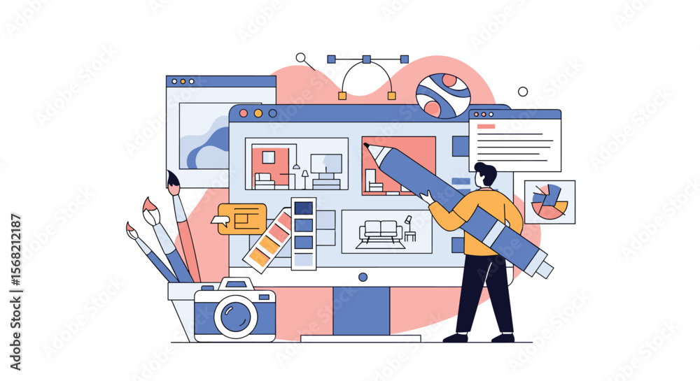 Creative Graphic Design Process for Visual Communication and Digital ...