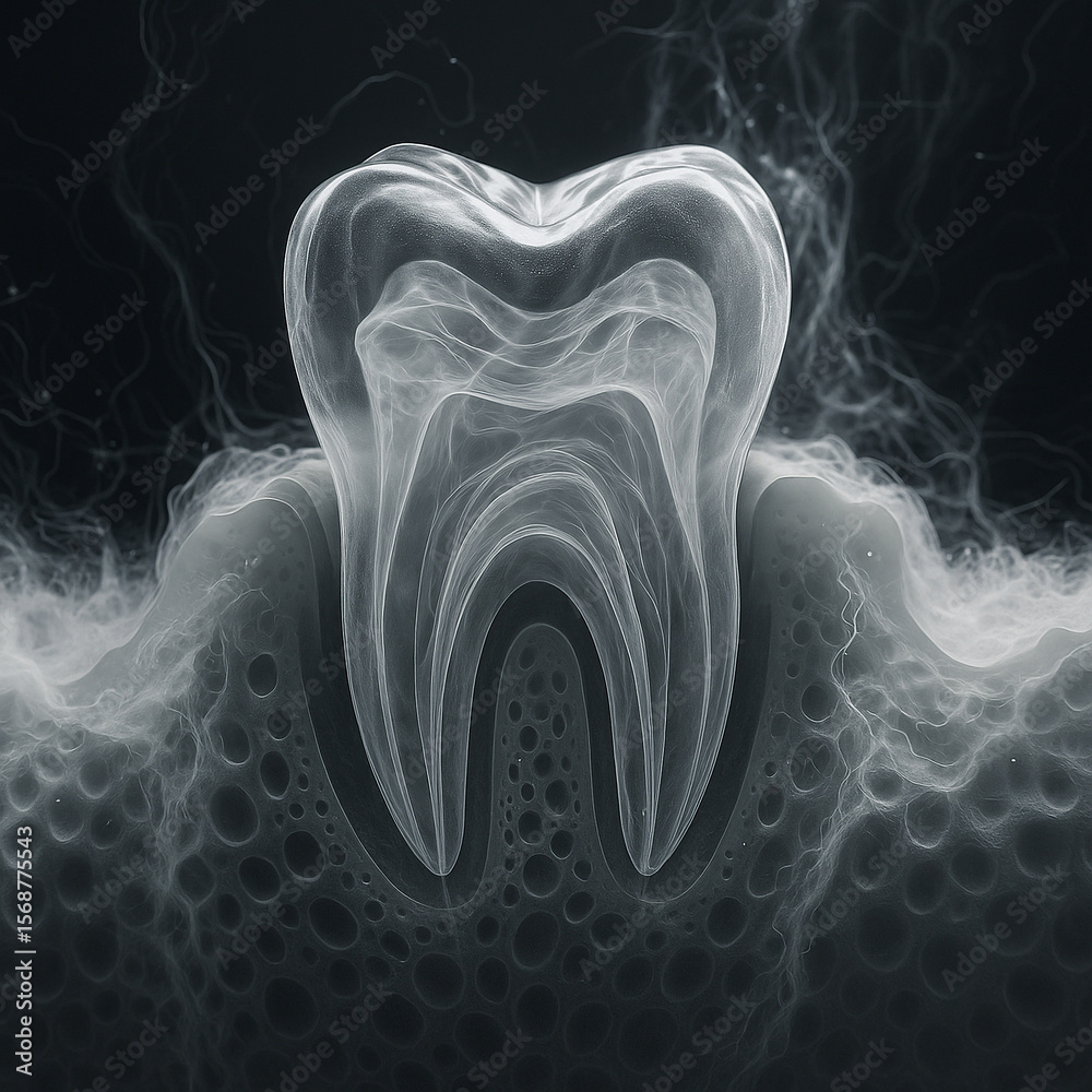 Stock-Illustration „AI generated close-up digital visualization of a ...