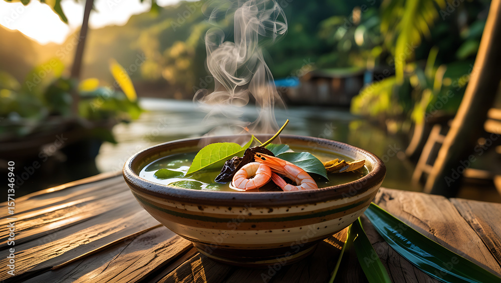 Tacacá, Amazon, Brazilian food, traditional dish, soup, jambu, tucupi ...