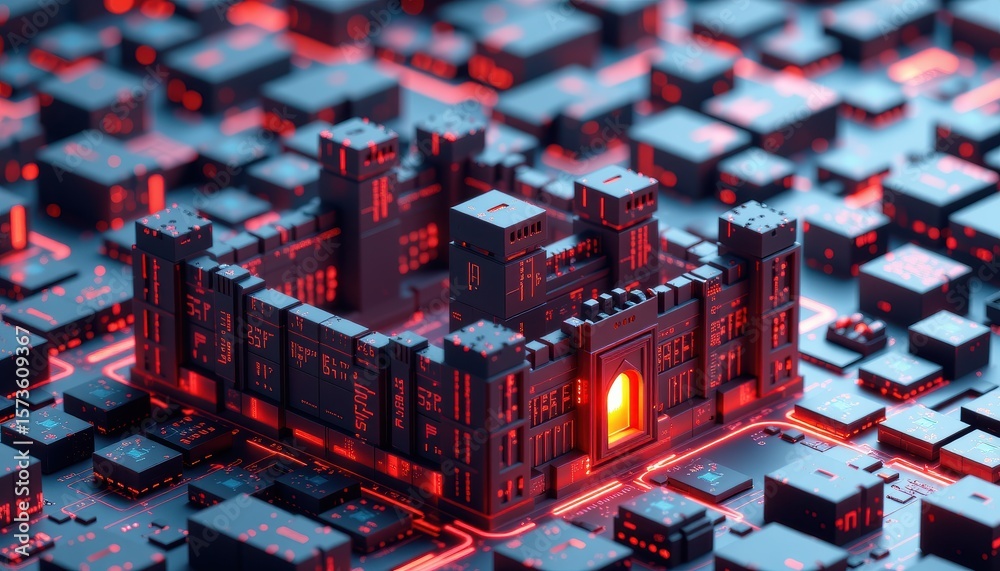 Creating a Digital Castle Visual Metaphor of a Cyber Realm in a ...