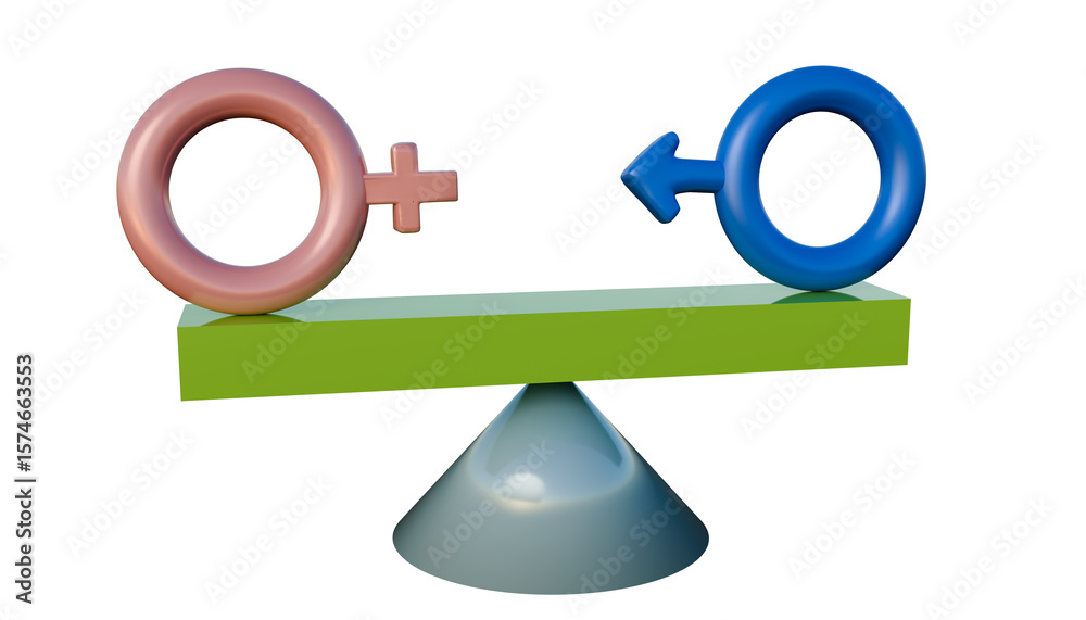 Balance gender symbols based on scale for the concept of equality of ...