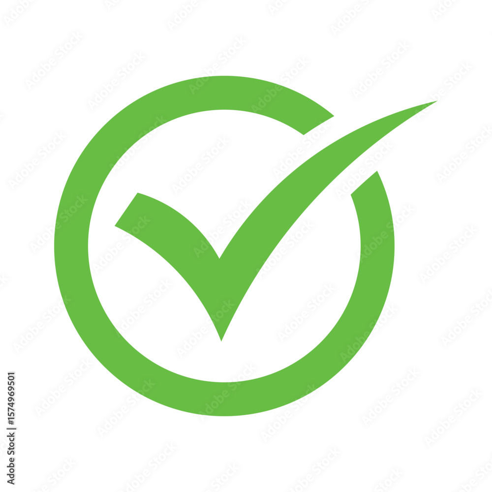 green check mark icon, Green tick. Green check mark. Tick symbol vector ...