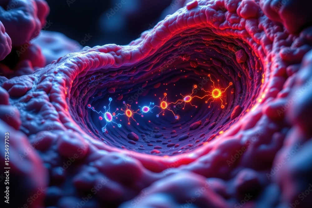 inside a muscle cell, mitochondria multiplying and producing atp during ...