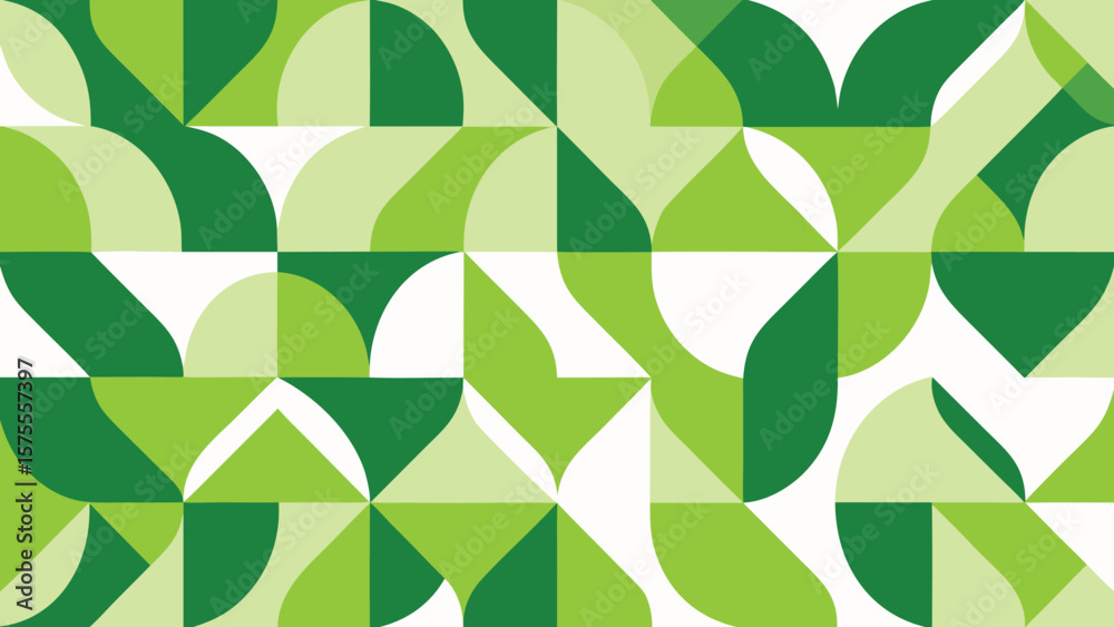 Geometric green pattern with transparency suitable for modern design ...