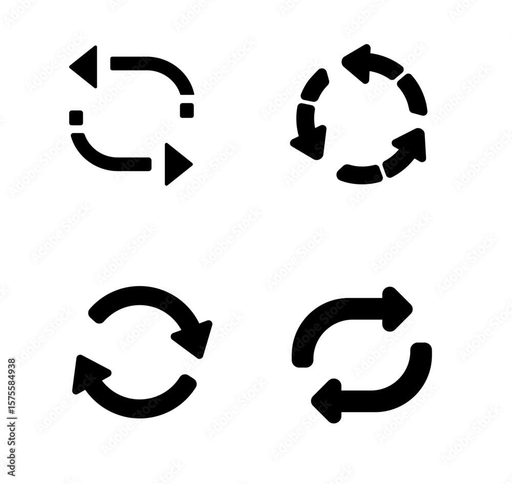 Arrows icons as change, refresh, replace Pro Vector Stock Vector ...