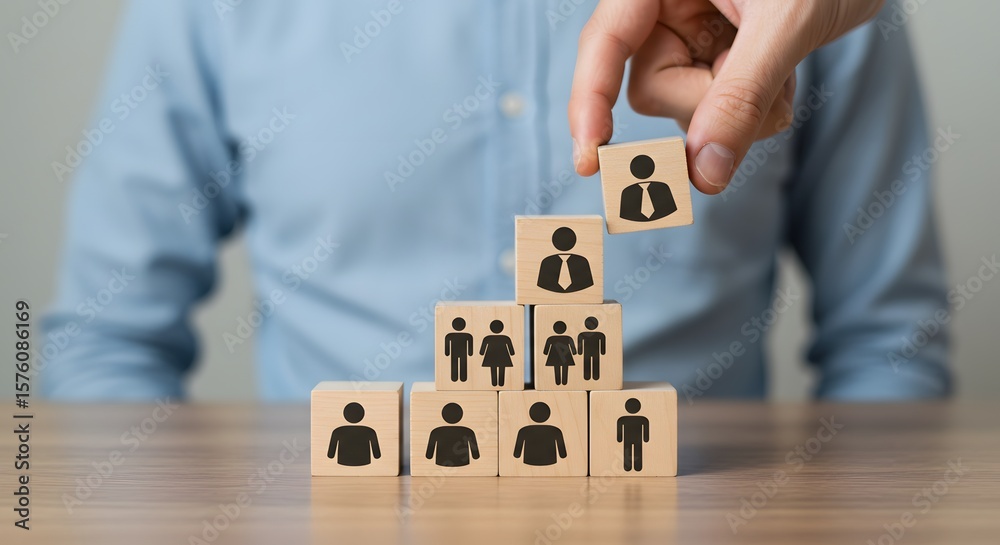 Foto Leadership in the Workplace, Career Growth and Promotion, Building ...