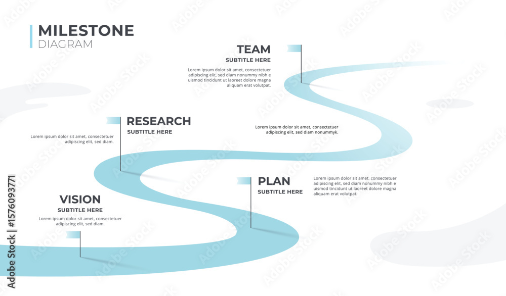 Praca wektorowa bez tantiem: Infographic template for business. 4 Steps ...