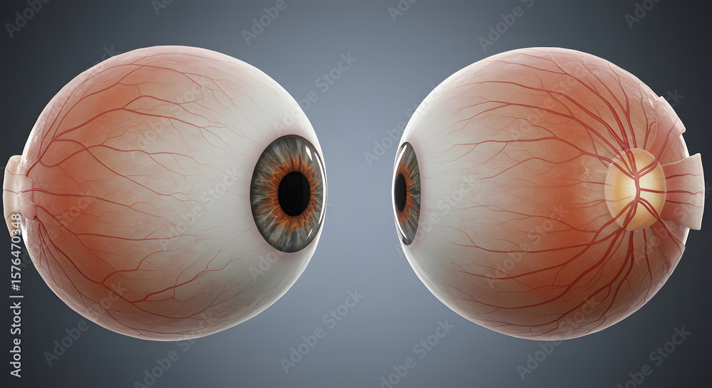 Human Eye Anatomy: Structure & Vision Explained の Stock イラスト | Adobe Stock
