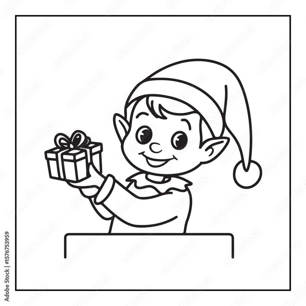 Christmas Coloring Book Pages, Kids, Adults, Teens, Black and white ...