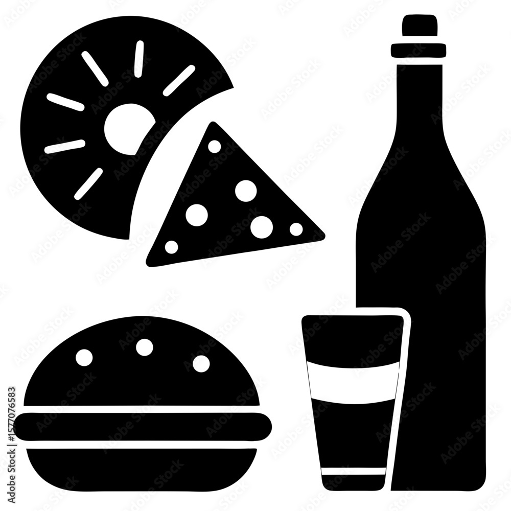 Simple black rectangle shape available for use in various graphic ...