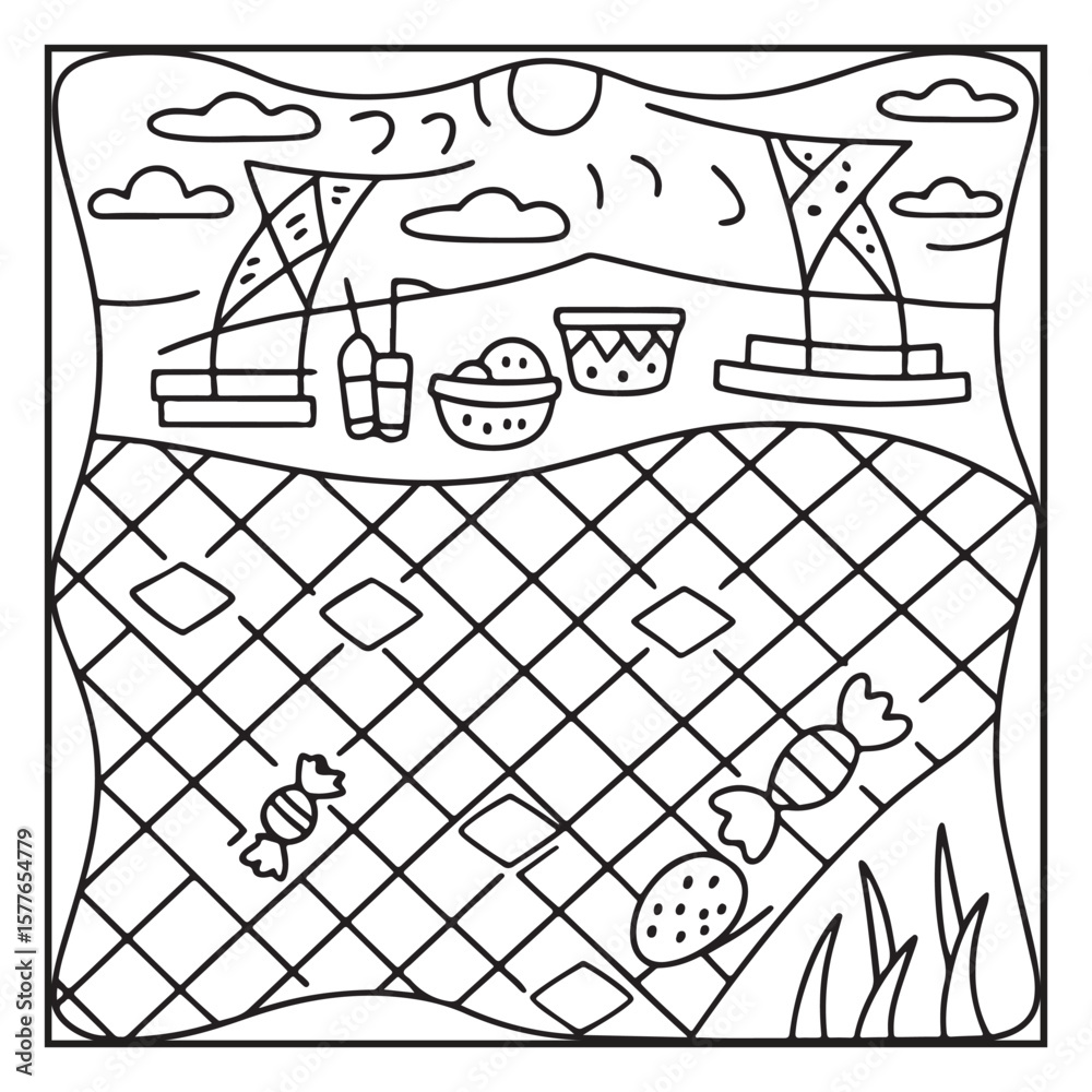 Summer : Bold and Easy Coloring Pages – Sunshine, Beach Days, Ice Cream ...