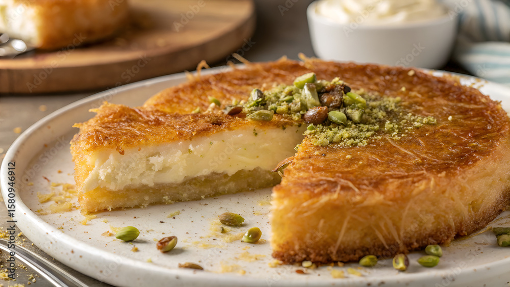 Authentic Middle Eastern Kunafa – Crispy Pastry with Cheese Filling and ...