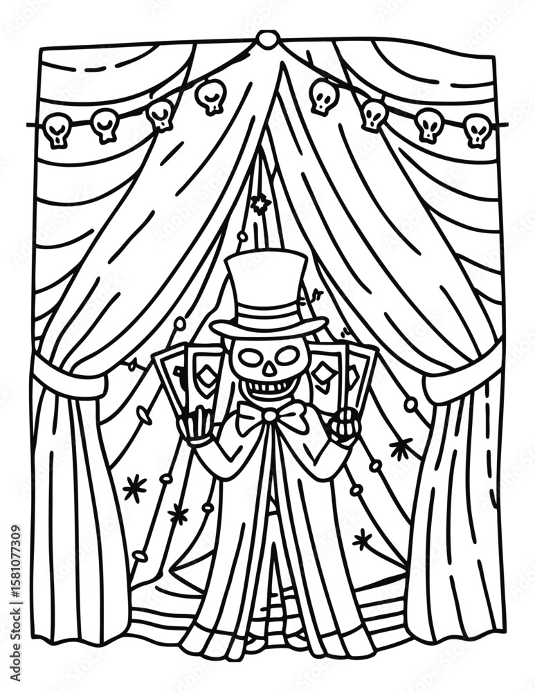 Stock-Vektorgrafik „Halloween Easy Coloring Pages for Kids, Teens, and ...