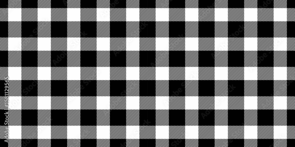 Classic black and white buffalo plaid pattern. Perfect for backgrounds ...