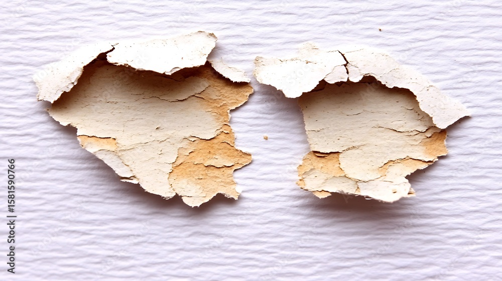 Cracked and peeling paint revealing the under layers of texture and ...