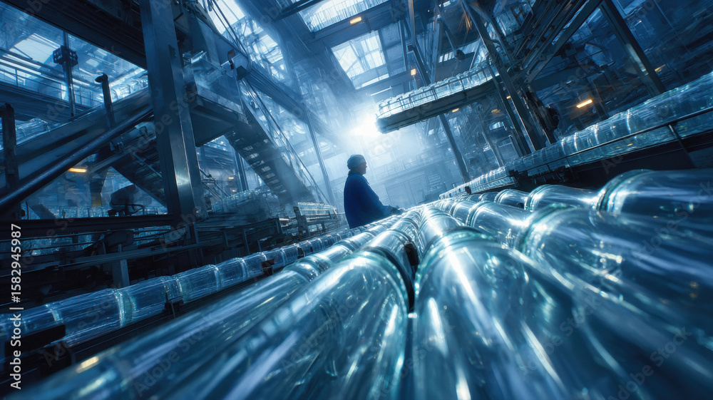 interior view of oil refinery factory Stock Photo | Adobe Stock