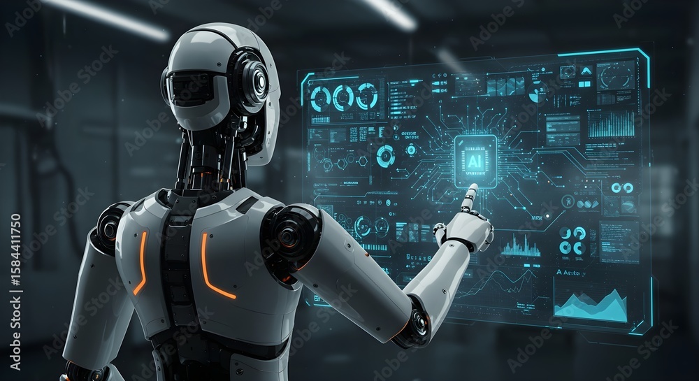 Design of a smart humanoid robot with artificial intelligence touching ...