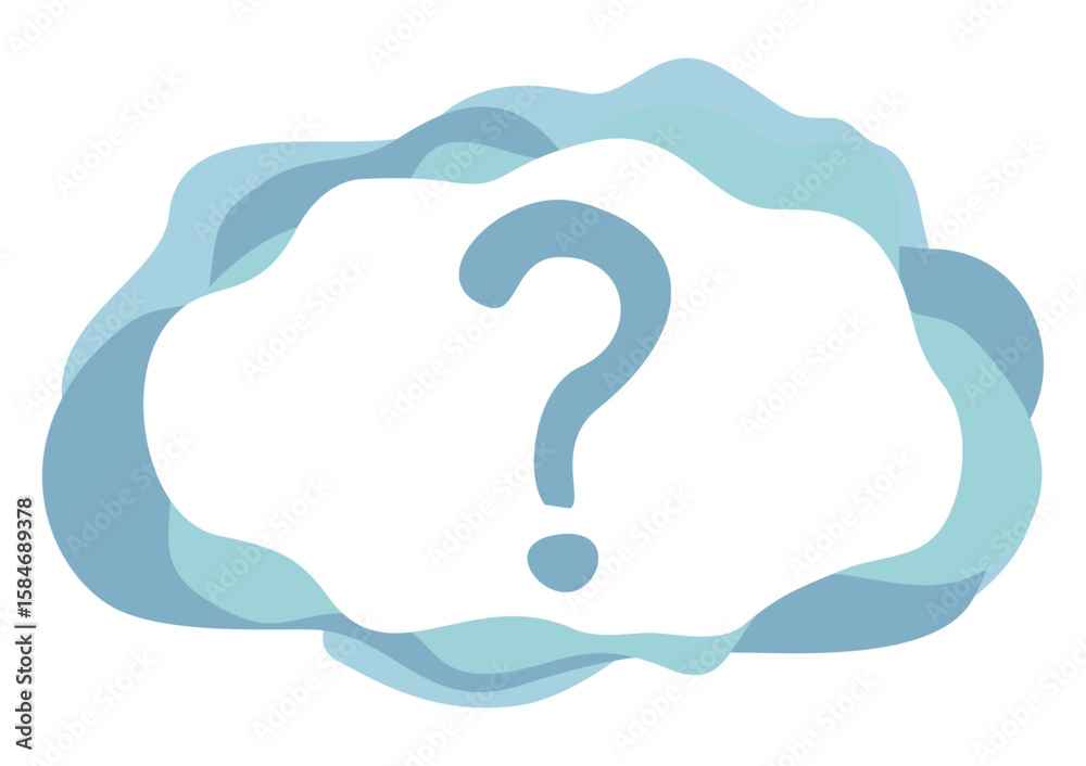 Message box with question mark icon. Question mark poster. Faq problem ...