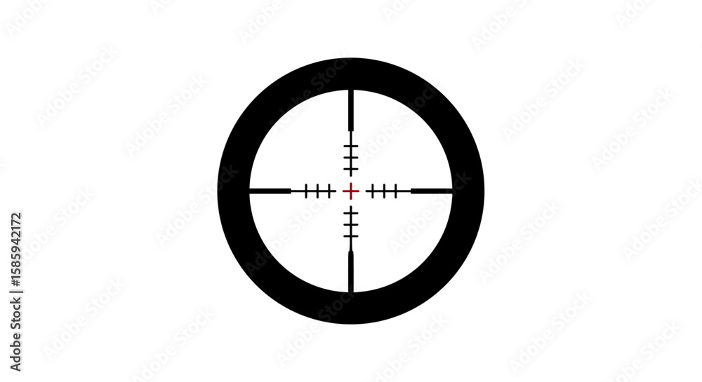 Precision target crosshair symbol with minimal design for focus and ...