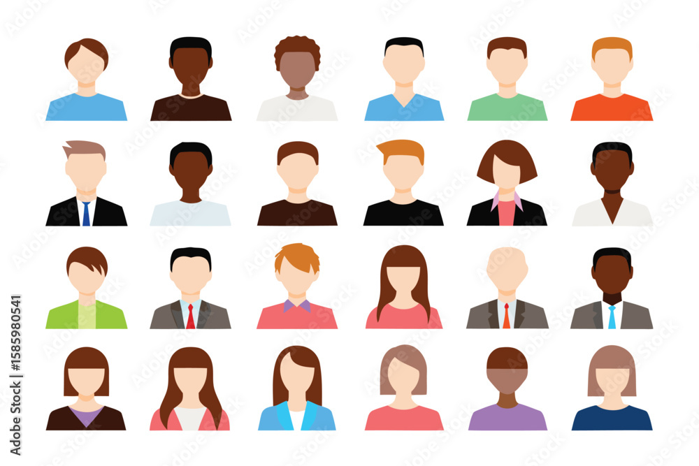 Diverse Community Portraits: A vibrant collection of diverse faces ...
