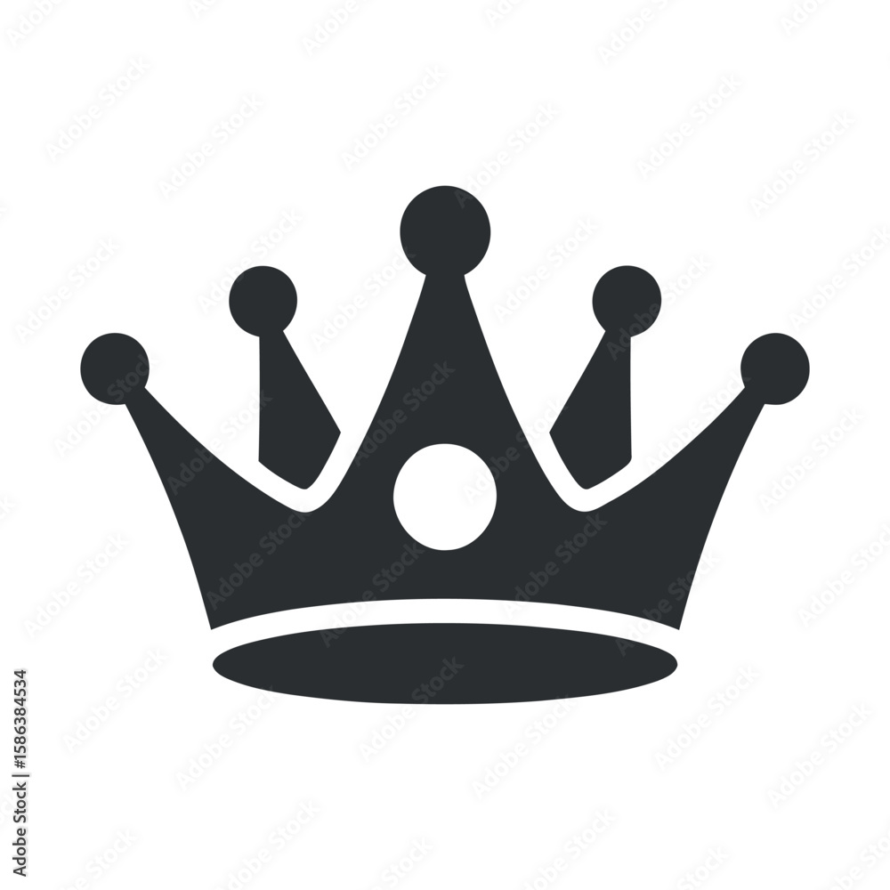 Regal Crown Icon A Symbol of Authority and Nobility A Timeless Emblem ...