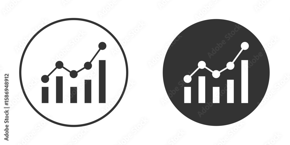 Benchmarking icon in modern minimalistic flat versions Stock Vector ...