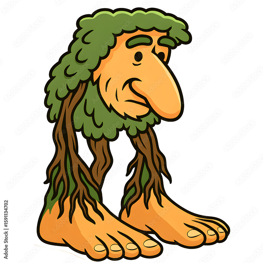 Brr Brr Patapim Italian Brainrot Meme Character Stock Illustration | Adobe Stock