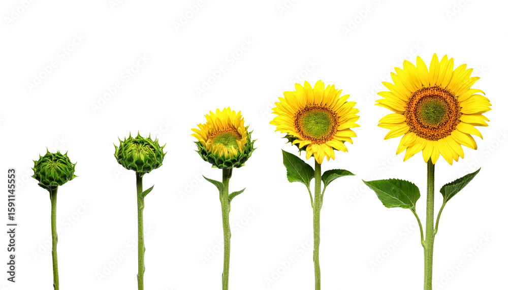 Sunflower growth stages sunflower blossom sunflower development cycle ...