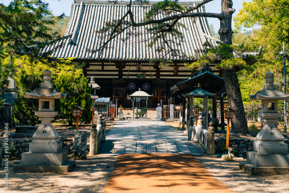 shikoku, JAPAN - may 2 2025 Sanuki Kokubun Temple No. 80 in the Shikoku ...