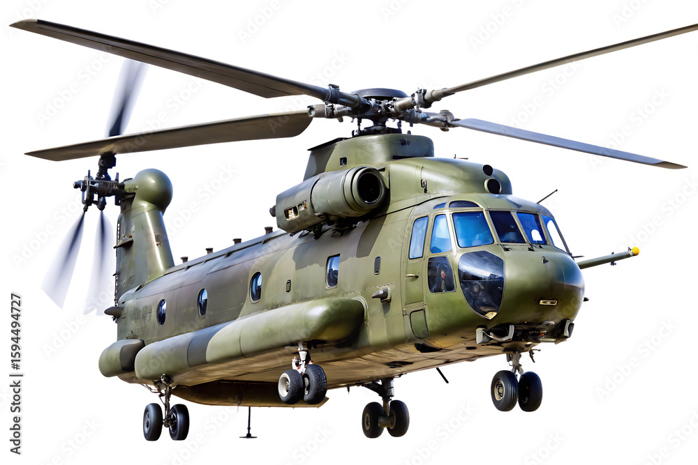 chinook helicopter isolated on white background PNG, AI GENERATED Stock ...