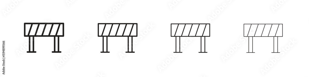 Barrier icon symbols collection. Vector EPS 10 Stock Vector | Adobe Stock