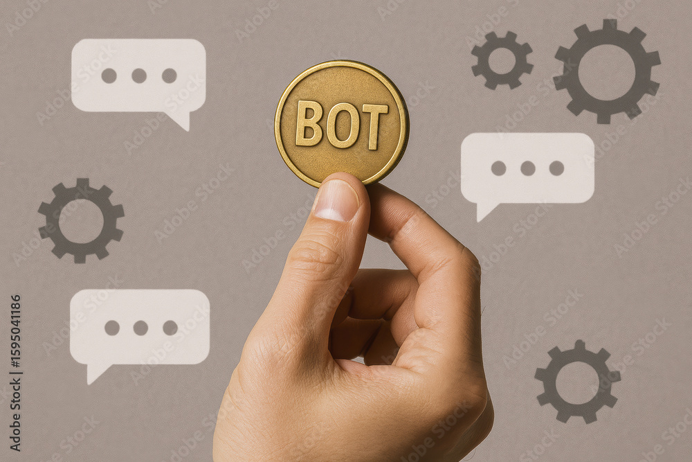 Bot typing reflects automation and intelligence shaping innovative ...