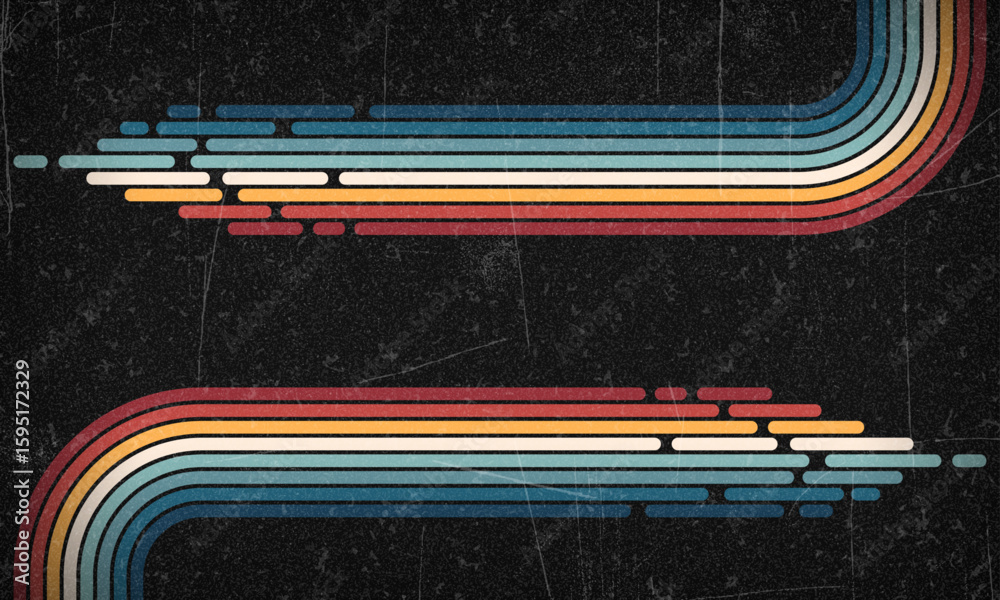 Vintage Striped Backgrounds, Posters, Banner Samples, Retro Colors from ...