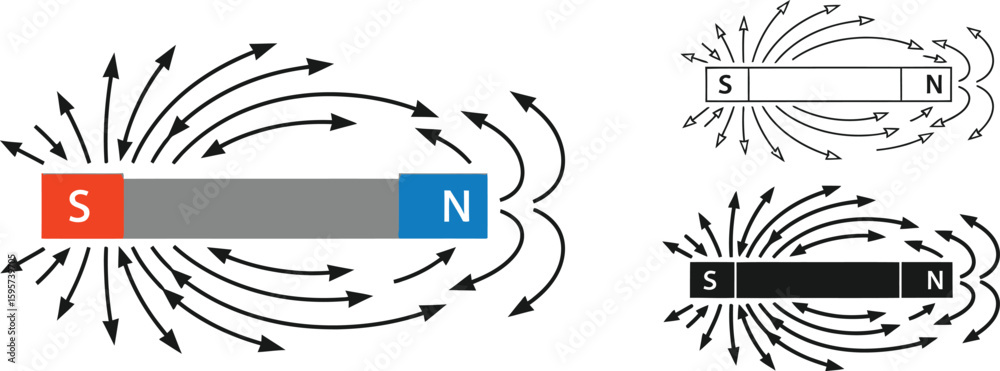 Understanding magnetic fields: visualizing bar magnet field lines and ...