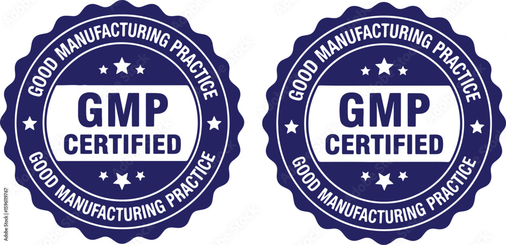 G M P certified manufacturing practice seal GMP certified, gmp ...