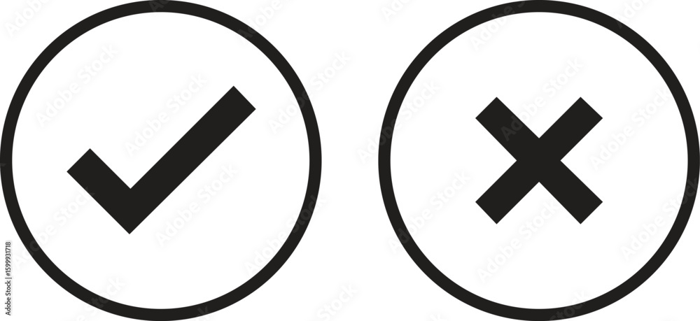 Check tick mark icon set.tick sign accept select confirm correct agree ...