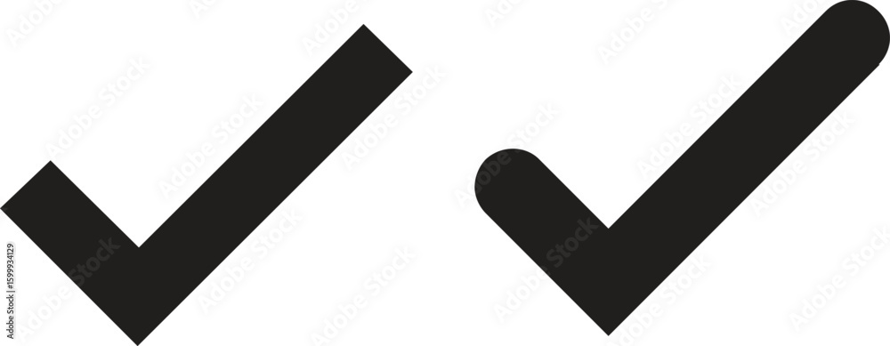 Check tick mark icon set.tick sign accept select confirm correct agree ...
