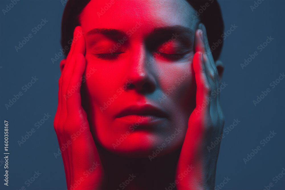 Visual representation of a severe headache or migraine episode ...