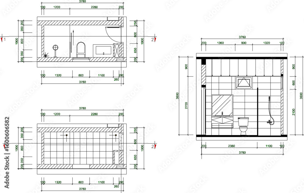 vector sketch illustration silhouette architectural design interior ...