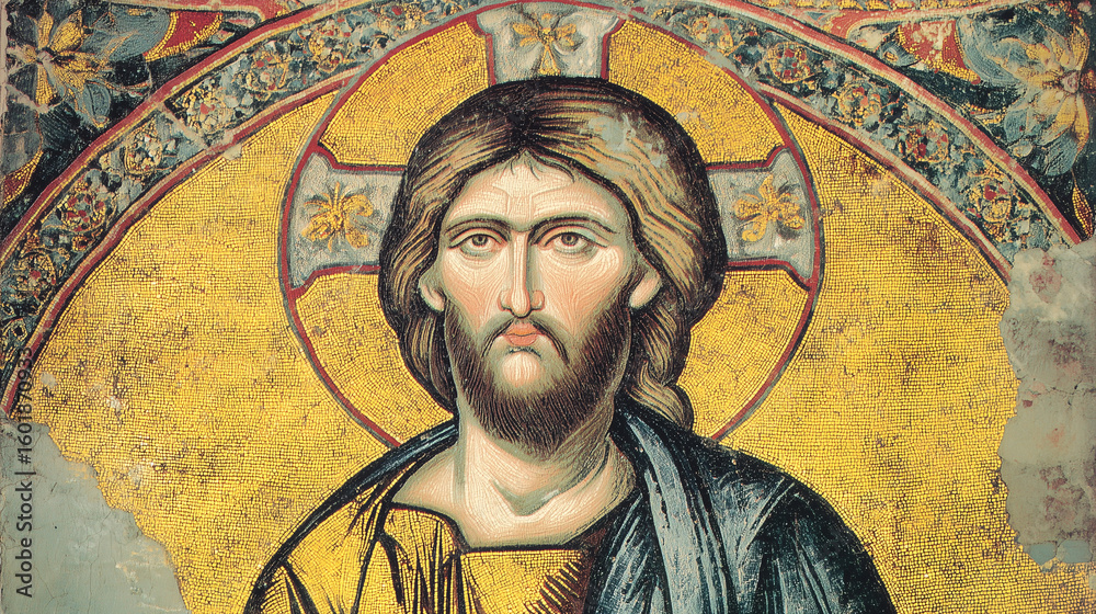 Jesus Christ the King in Byzantine art の Stock イラスト | Adobe Stock