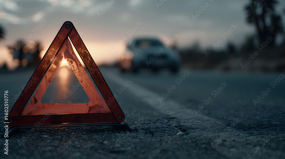 Understanding car breakdown emergency warning triangle placement for ...