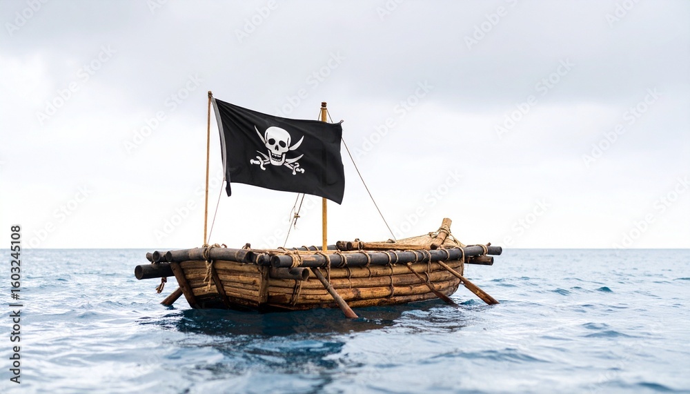 “Seas of Legend: Where the Skull Flag Flies” Stock Illustration | Adobe ...