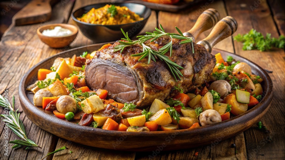 Maori Hangi (Dinner feast) Earth-cooked lamb, root vegetables, and ...