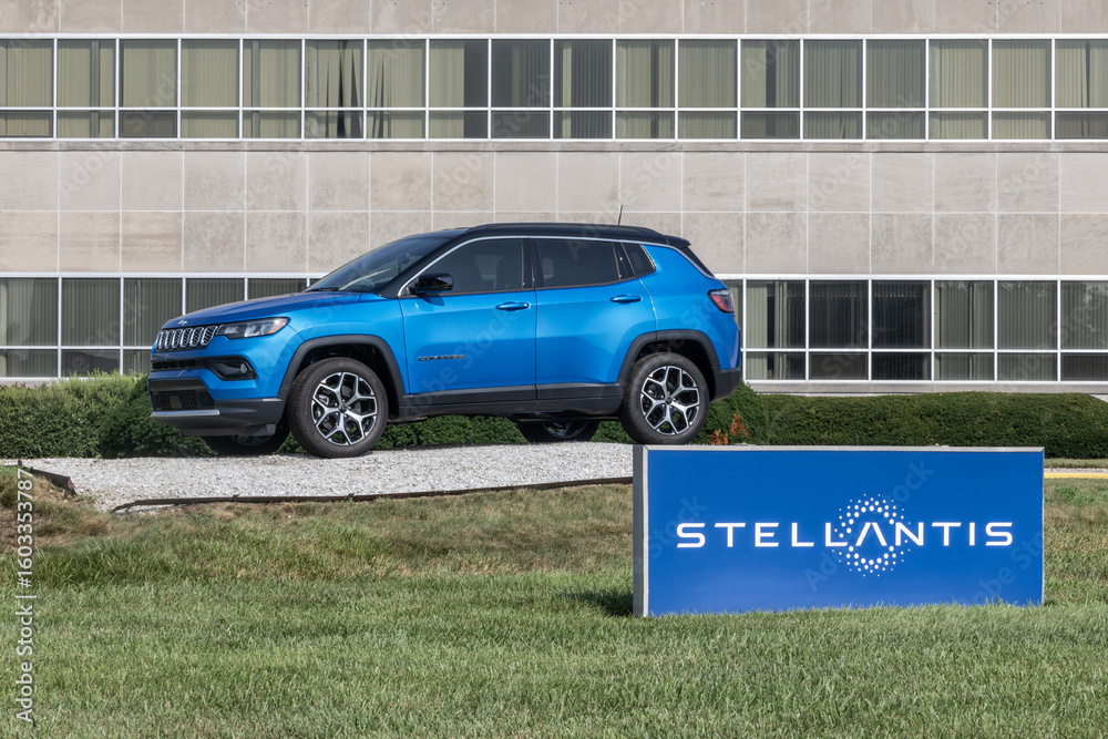 Stellantis Transmission plant. Jeep Compass Limited 4X4 SUV at the ...