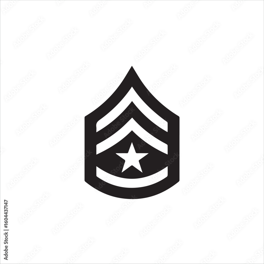 Us marine corps e9 master gunnery sergeant rank insignia Stock Vector ...