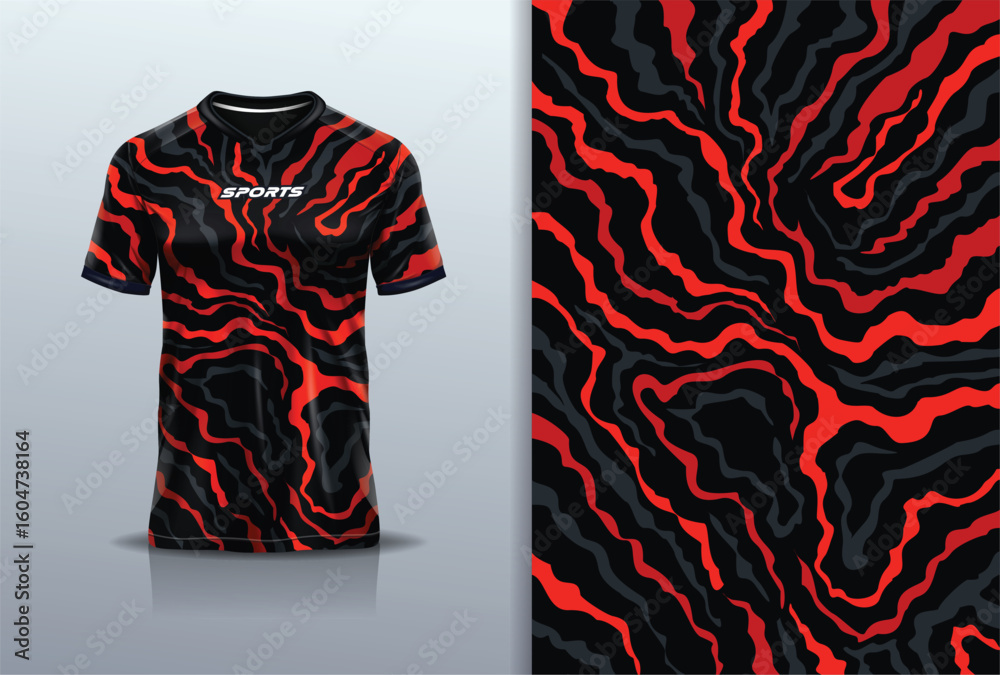 T-shirt mockup abstract texture grunge texture sport jersey design for ...