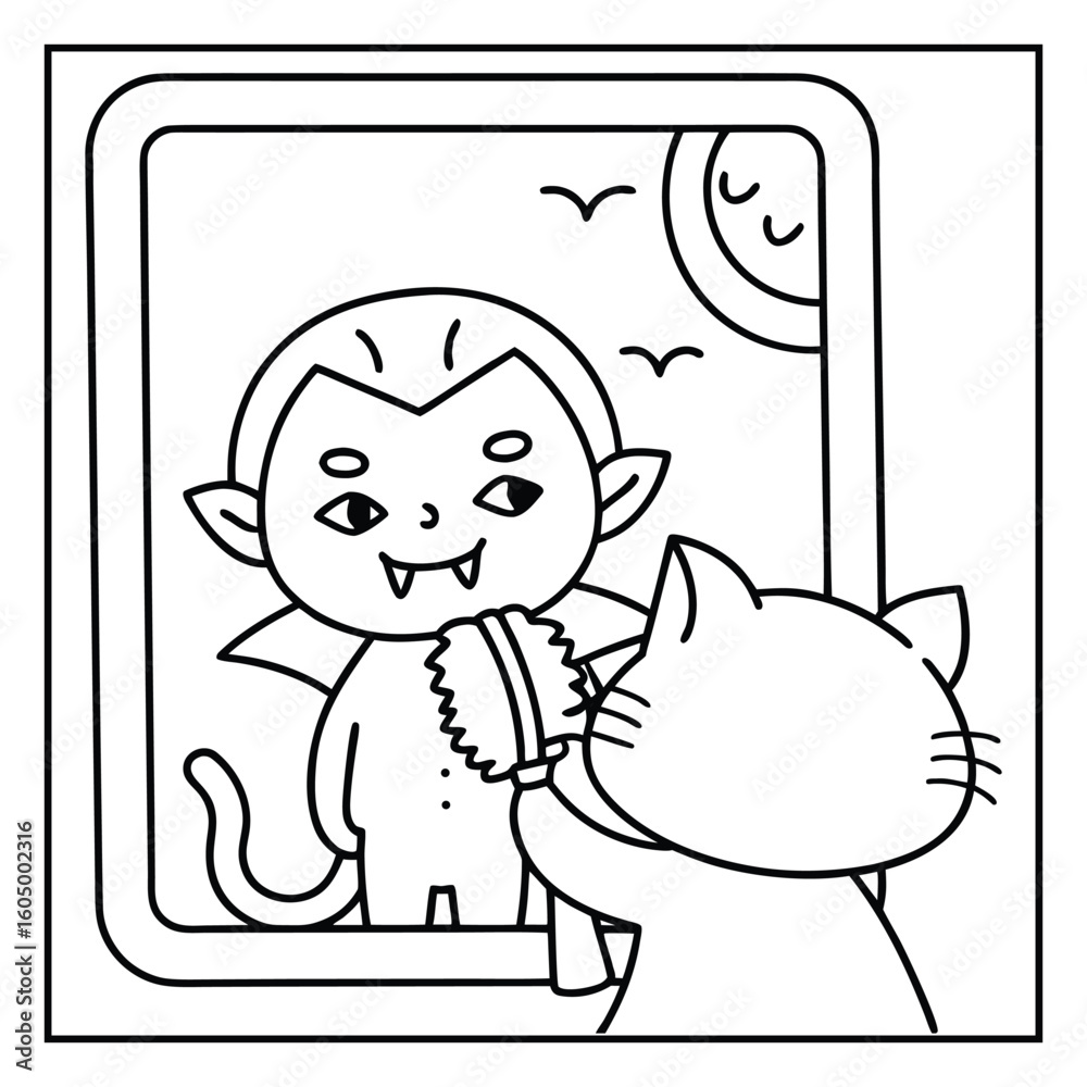 Spooky Pals – Cute and Easy Halloween Coloring Pages for Kids and ...