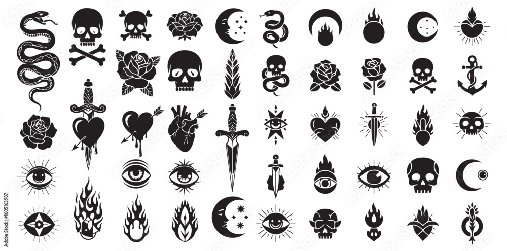 gothic patterns tattoo